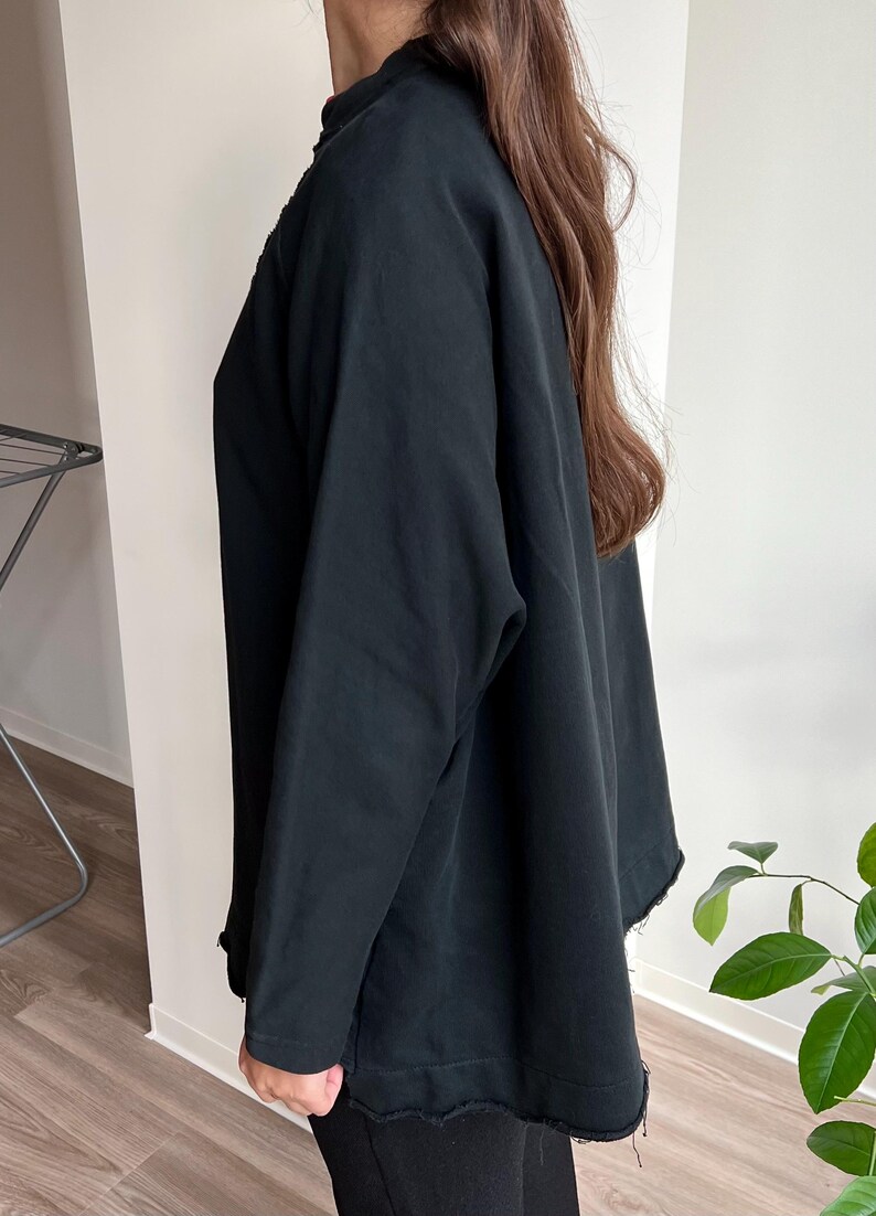 Nuovo Borgo Avant Garde Black Oversized Sweatshirt - Etsy