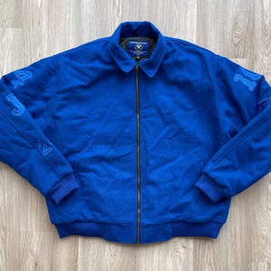 Vintage Design JF #10 Fresh University Wool Bomber Jacket - Etsy