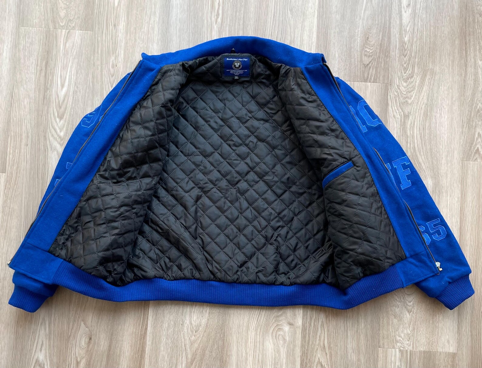 Vintage Design JF #10 Fresh University Wool Bomber Jacket - Etsy