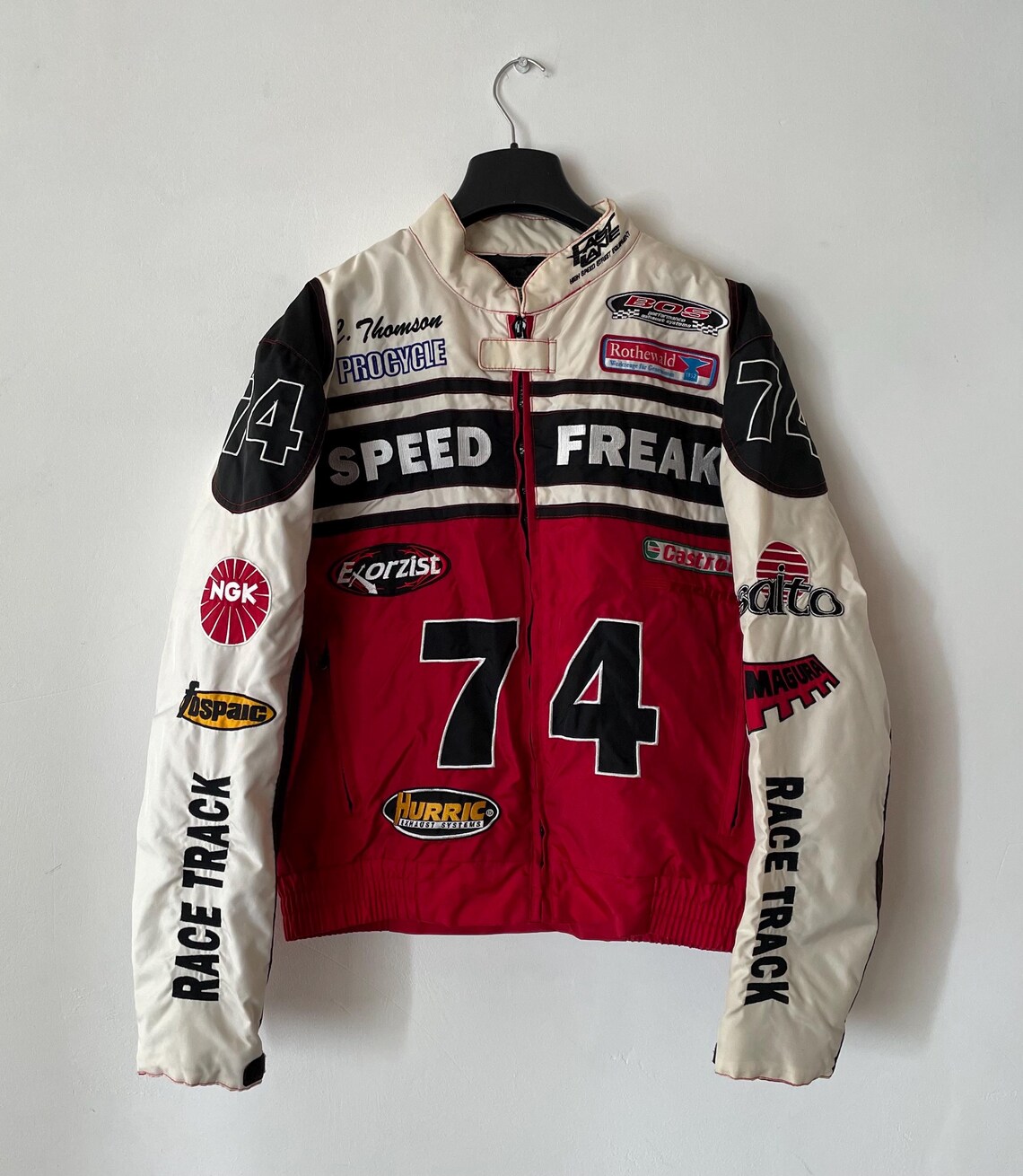 Vintage Speed Freak Motorcycle Rare Racing Bomber Jacket - Etsy