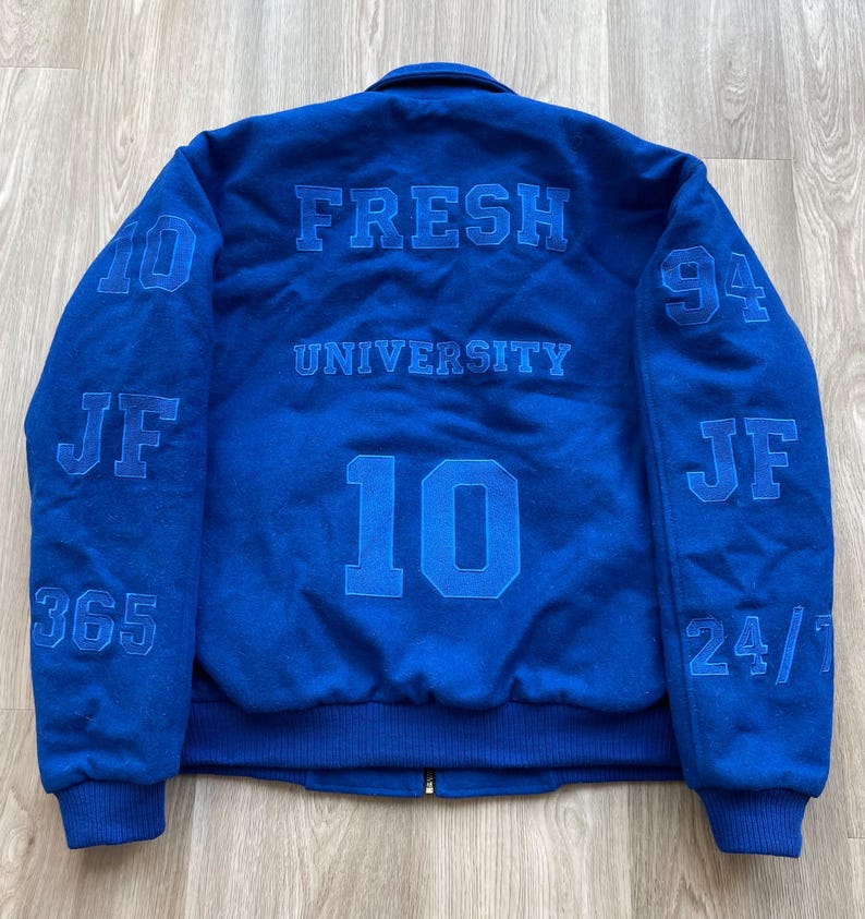 Vintage Design JF #10 Fresh University Wool Bomber Jacket - Etsy