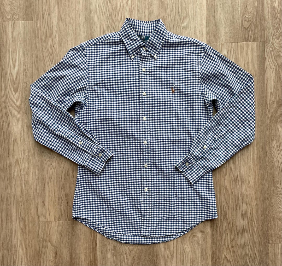 Vintage Polo Ralph Lauren Button up Checkered Shirt - Etsy