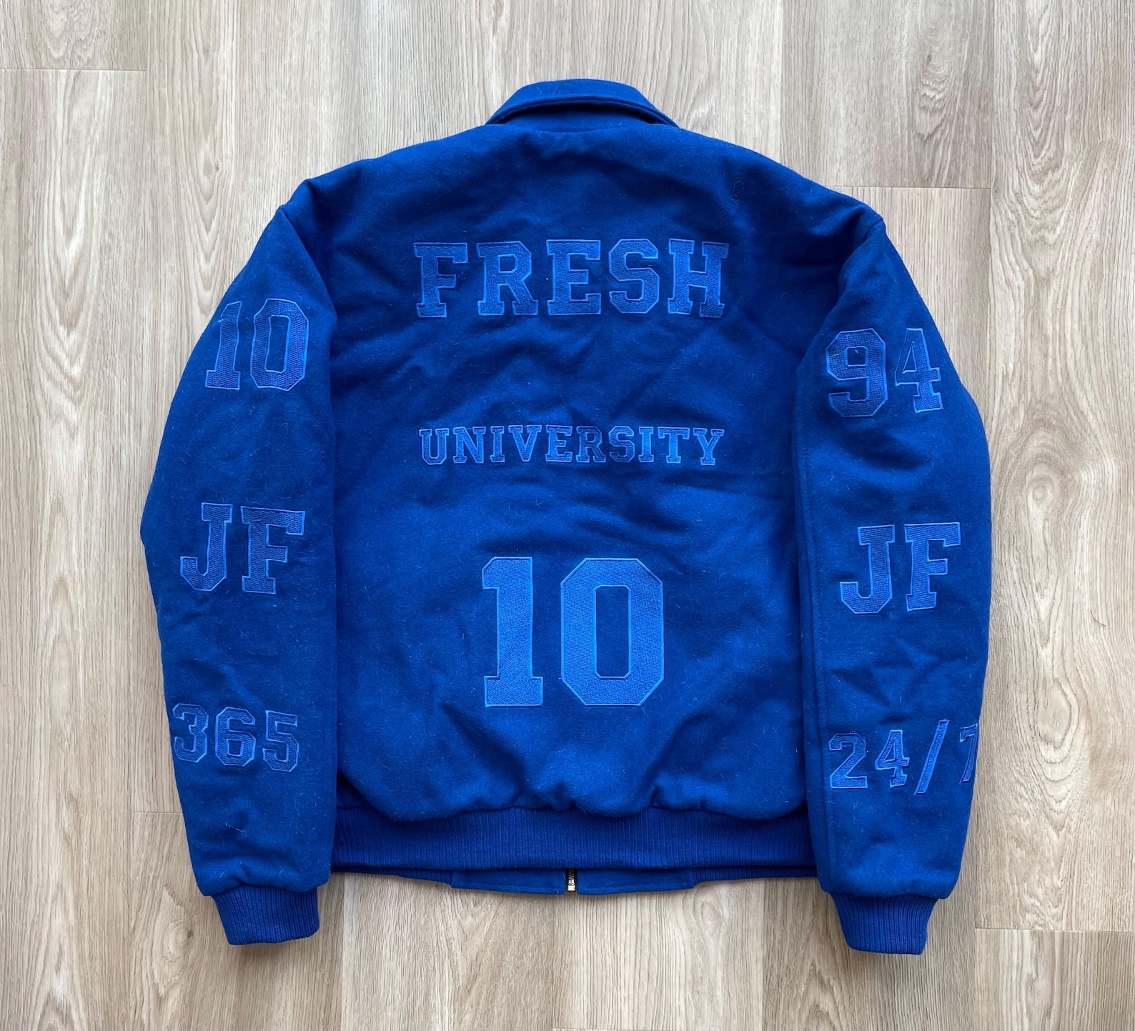 Vintage Design JF #10 Fresh University Wool Bomber Jacket - Etsy