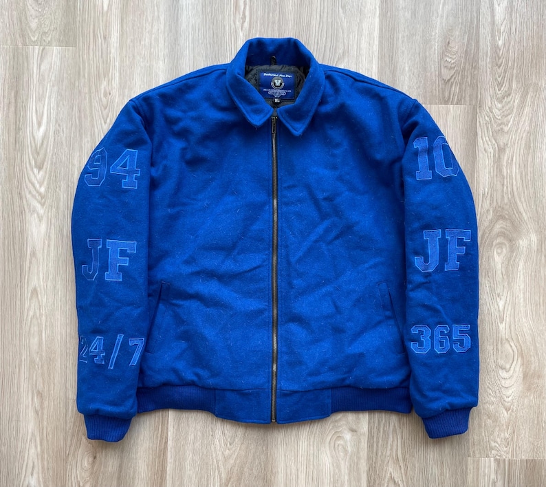 Vintage Design JF 10 Fresh University Wool Bomber Jacket - Etsy