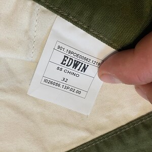 Edwin 55 Chino Pants Classic Trousers - Etsy