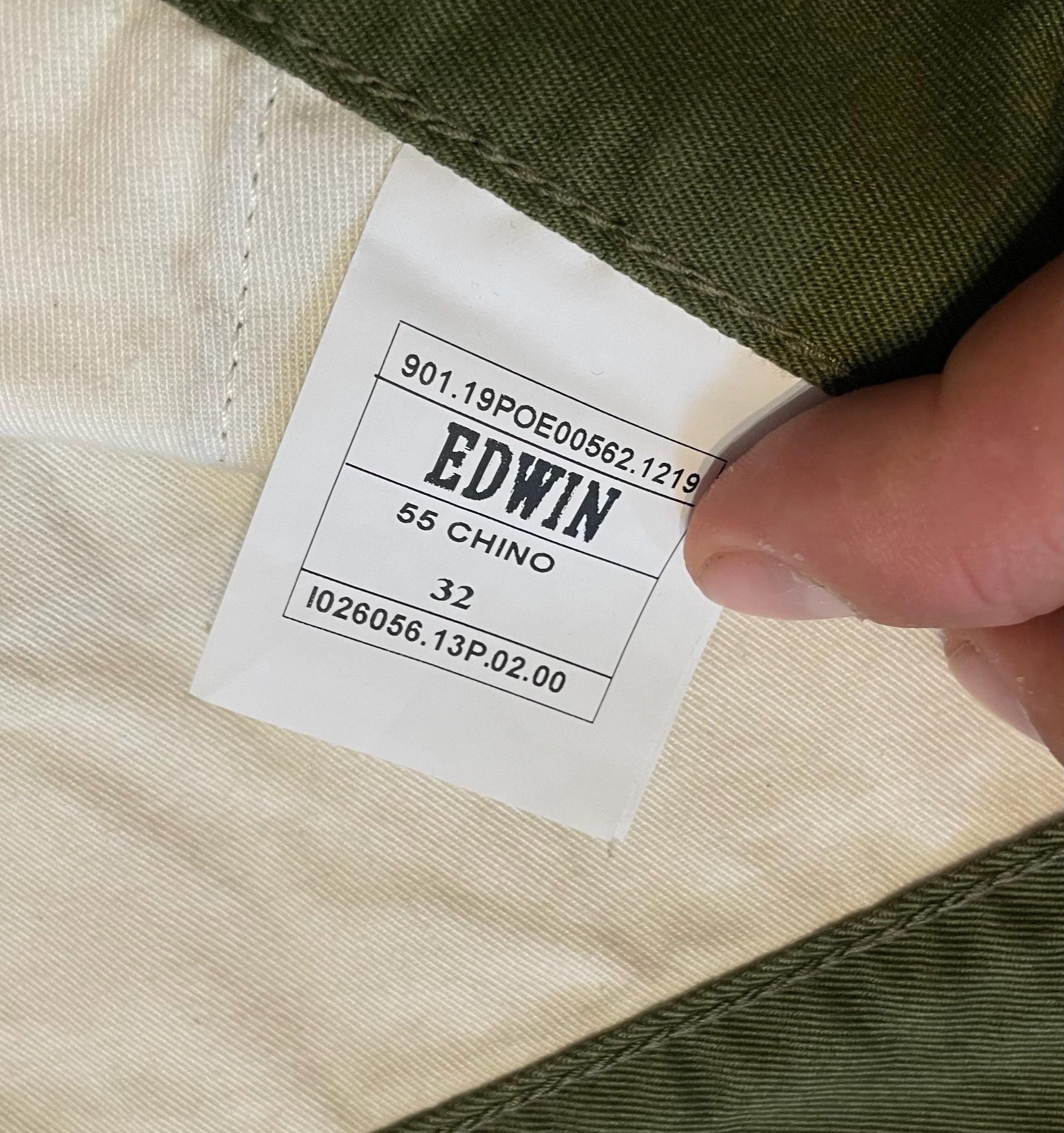 Edwin 55 Chino Pants Classic Trousers - Etsy