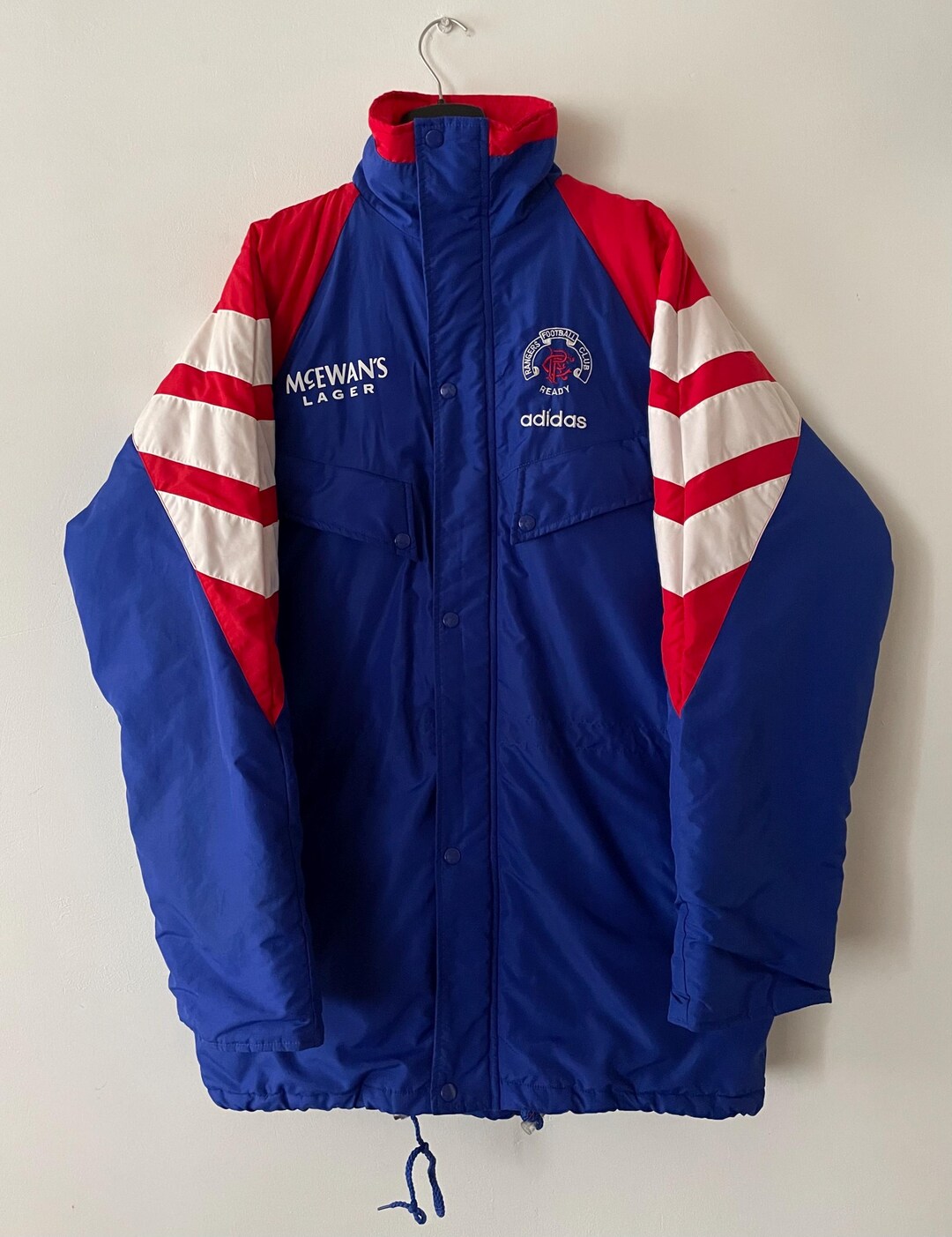 Vintage Adidas Glasgow Rangers 90s Football Track Coat Soccer Jacket - Etsy