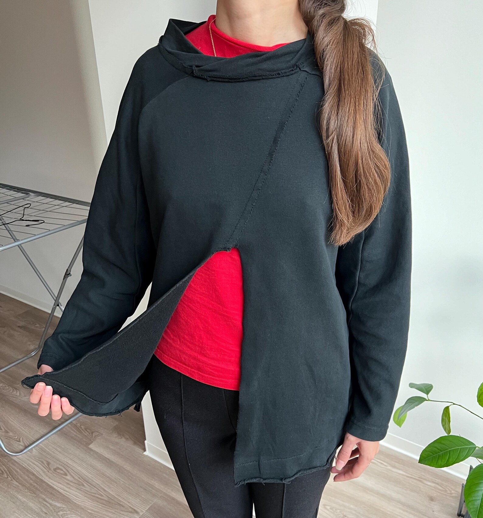 Nuovo Borgo Avant Garde Black Oversized Sweatshirt - Etsy