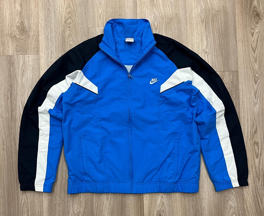 Vintage Nike Blue Track Jacket - Etsy