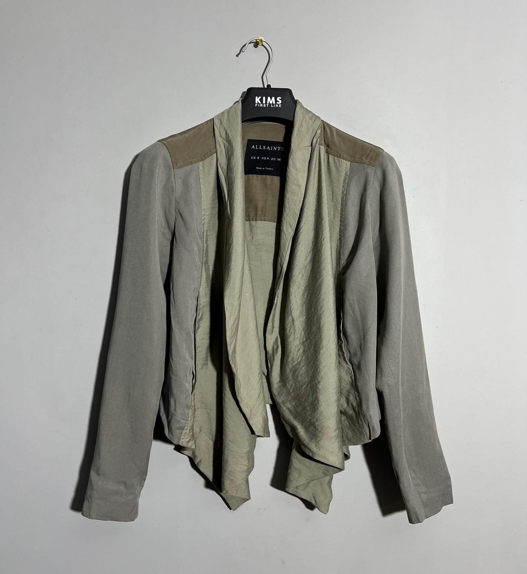 Allsaints Kwar Gray Light Jacket - Etsy