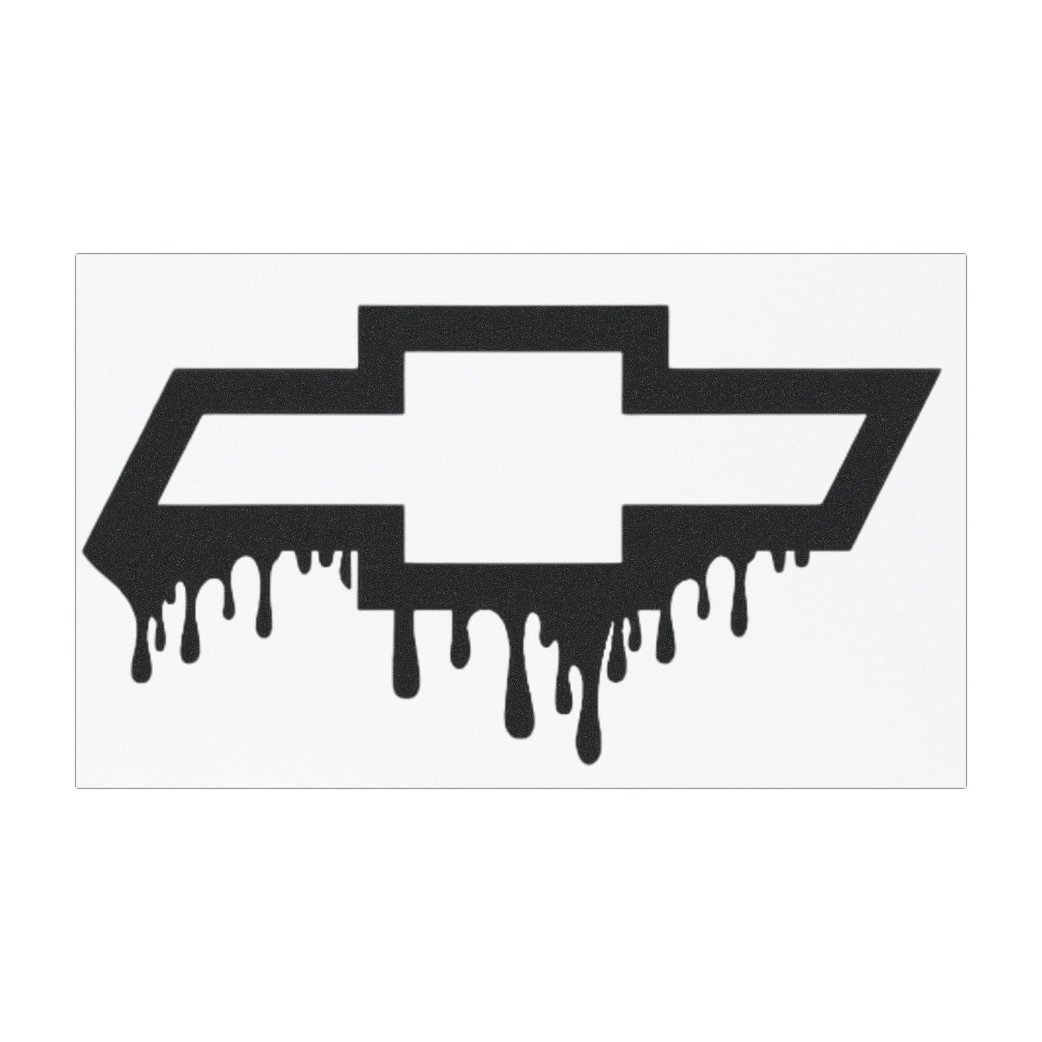 Dripping Chevy Logo, Vehicle Magnet/magnetic Bumper Sticker - Etsy
