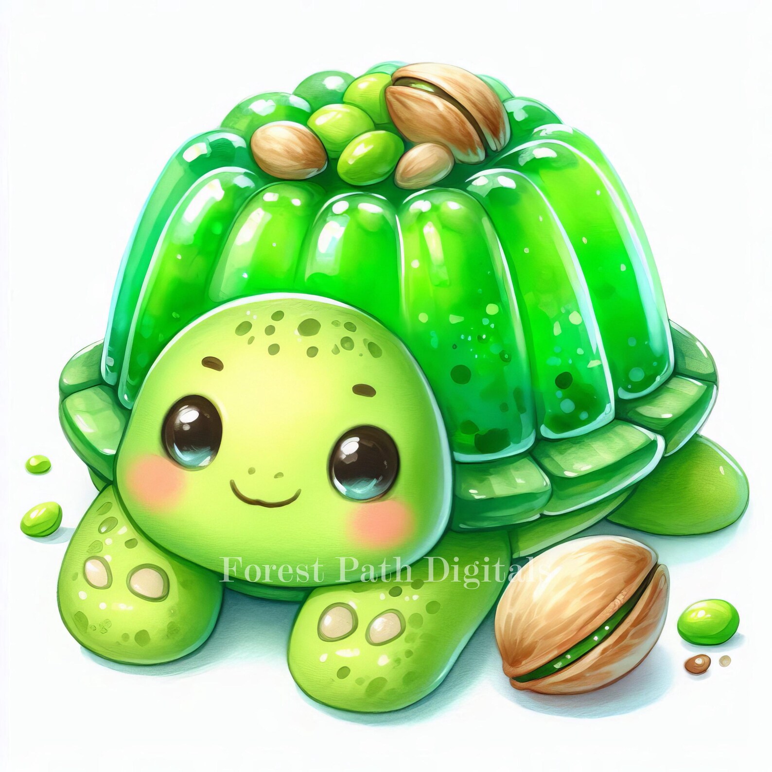 Jelly Turtles - Clip Art Bundle, Digital Download, Digital Files ...