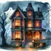 Halloween Haunted House - Clip Art Bundle, Digital Download, Digital ...