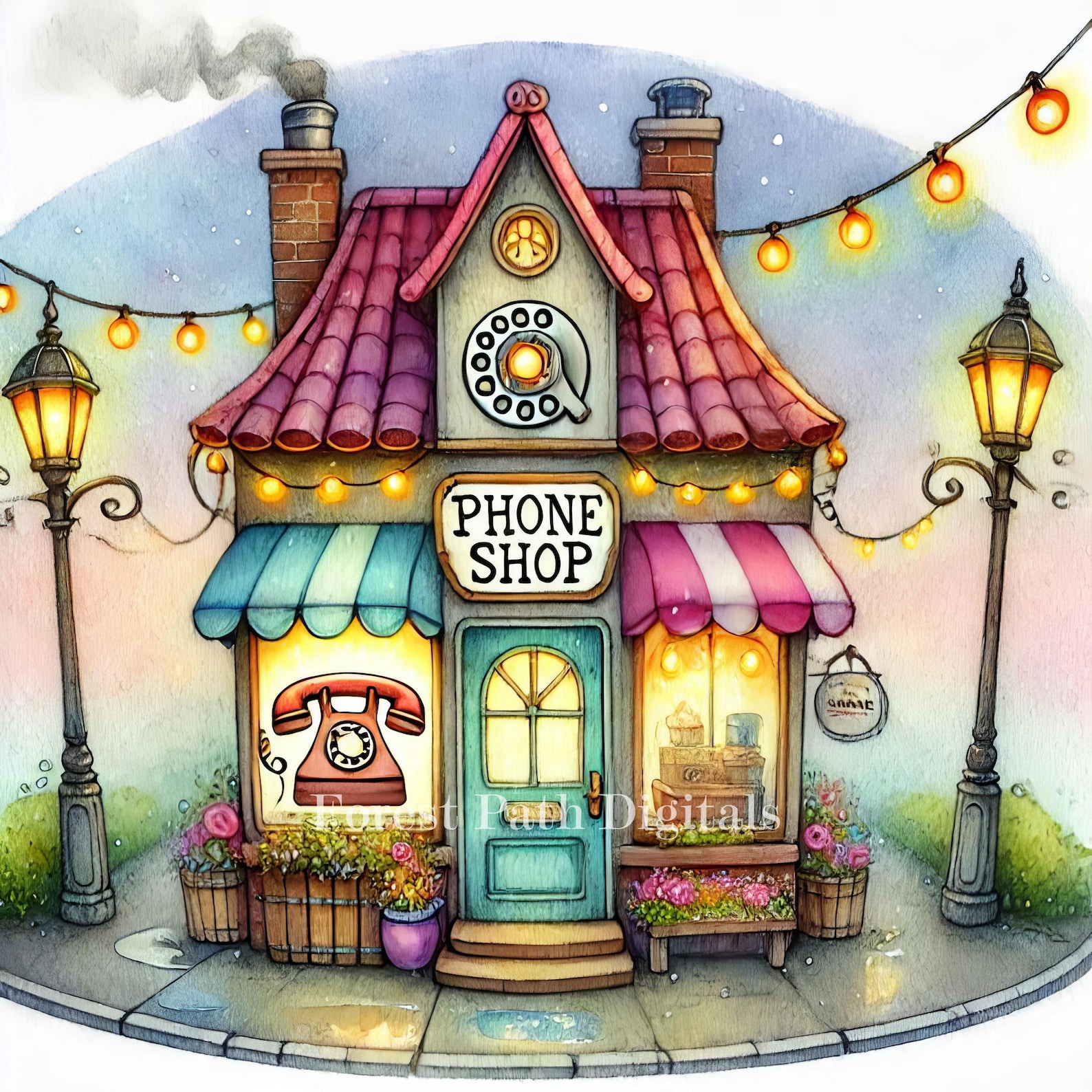 Phone Shop - Clip Art Bundle, Digital Download, Digital Files ...