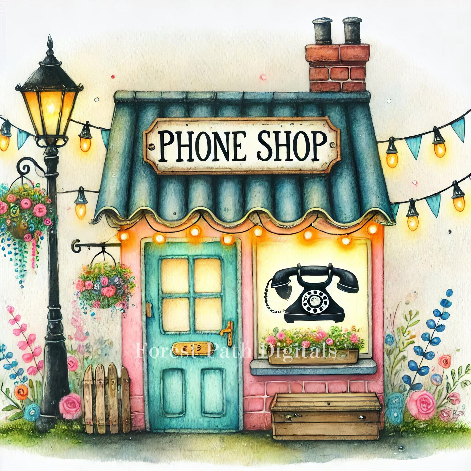 Phone Shop - Clip Art Bundle, Digital Download, Digital Files ...