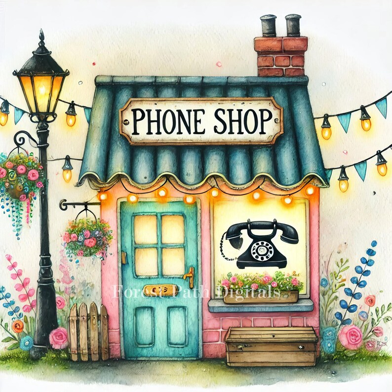 Phone Shop - Clip Art Bundle, Digital Download, Digital Files ...
