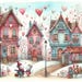 Whimsical Valentine's Day Town - Clip Art Bundle, Digital Download ...