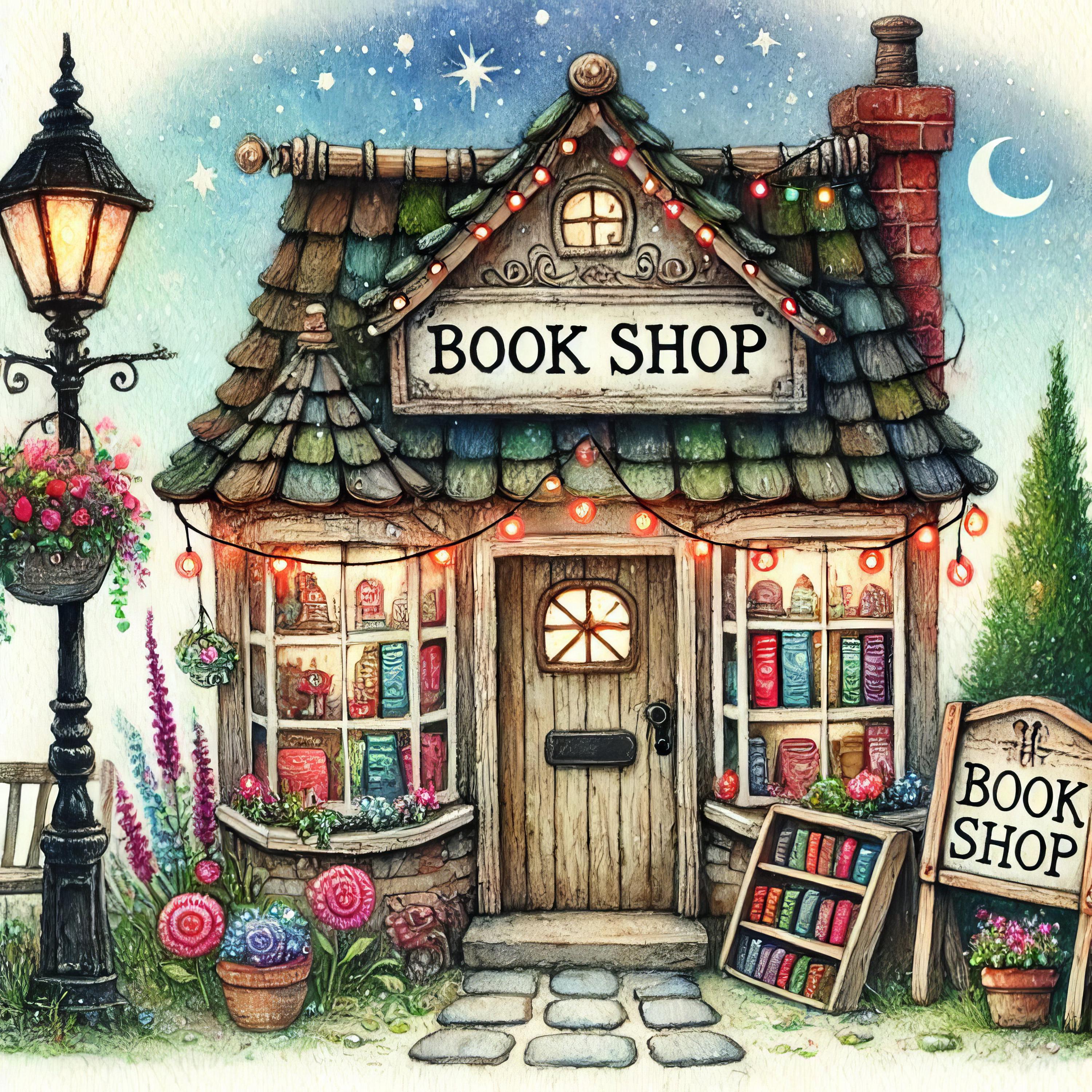 Book Shop V1- Clip Art Bundle, Digital Download, Digital Files, Digital ...