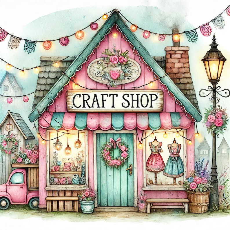 Craft Shop- Clip Art Bundle, Digital Download, Digital Files, Digital ...