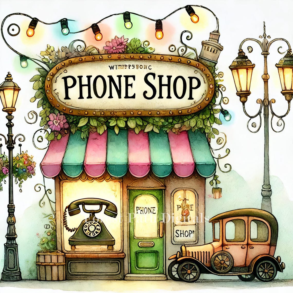 Phone Shop - Clip Art Bundle, Digital Download, Digital Files ...
