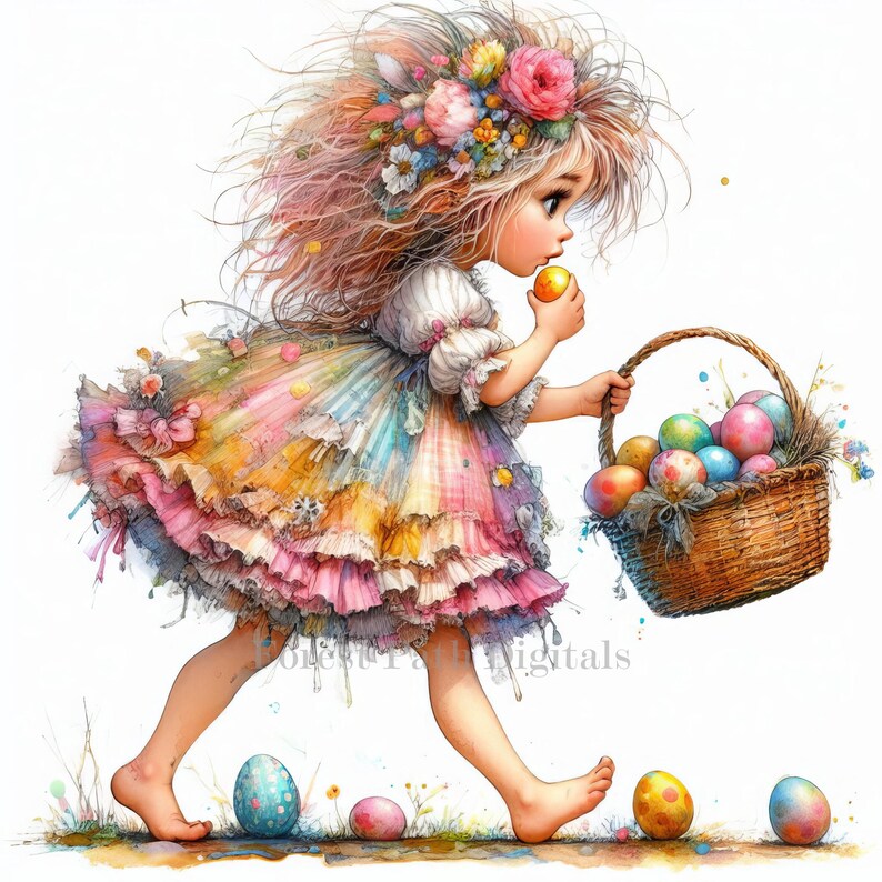 Easter Egg Hunt- Clip Art Bundle, Digital Download, Digital Files ...