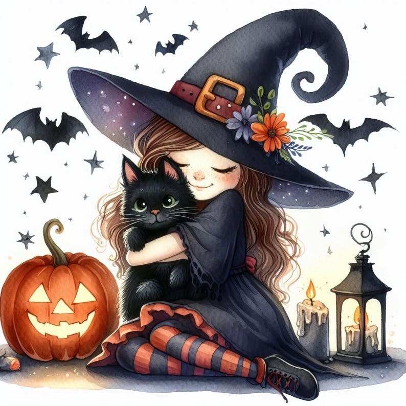 Halloween Hugs - Clip Art Bundle, Digital Download Images Files ...