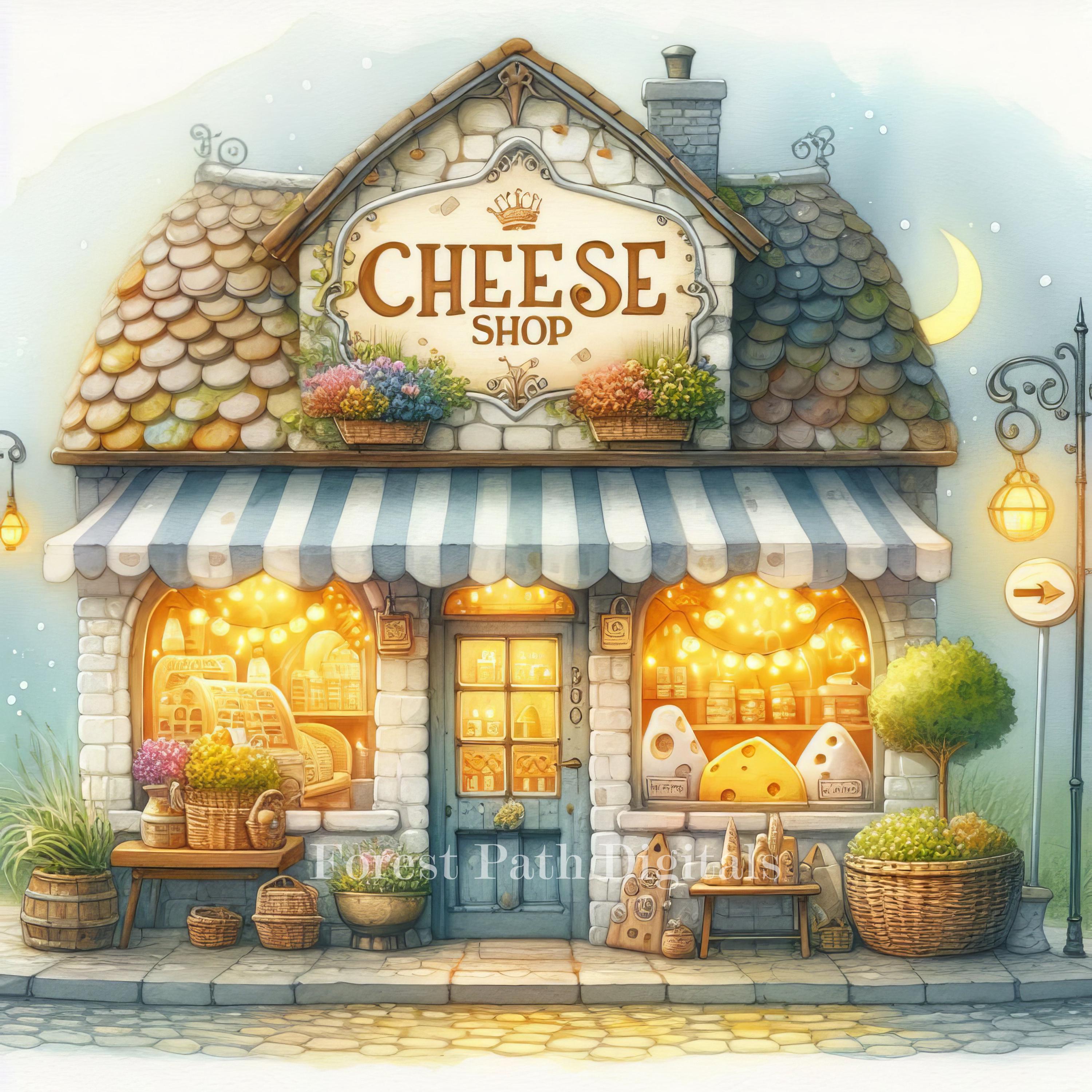 Cheese Shop- Clip Art Bundle, Digital Files Images Download, Whimsical ...