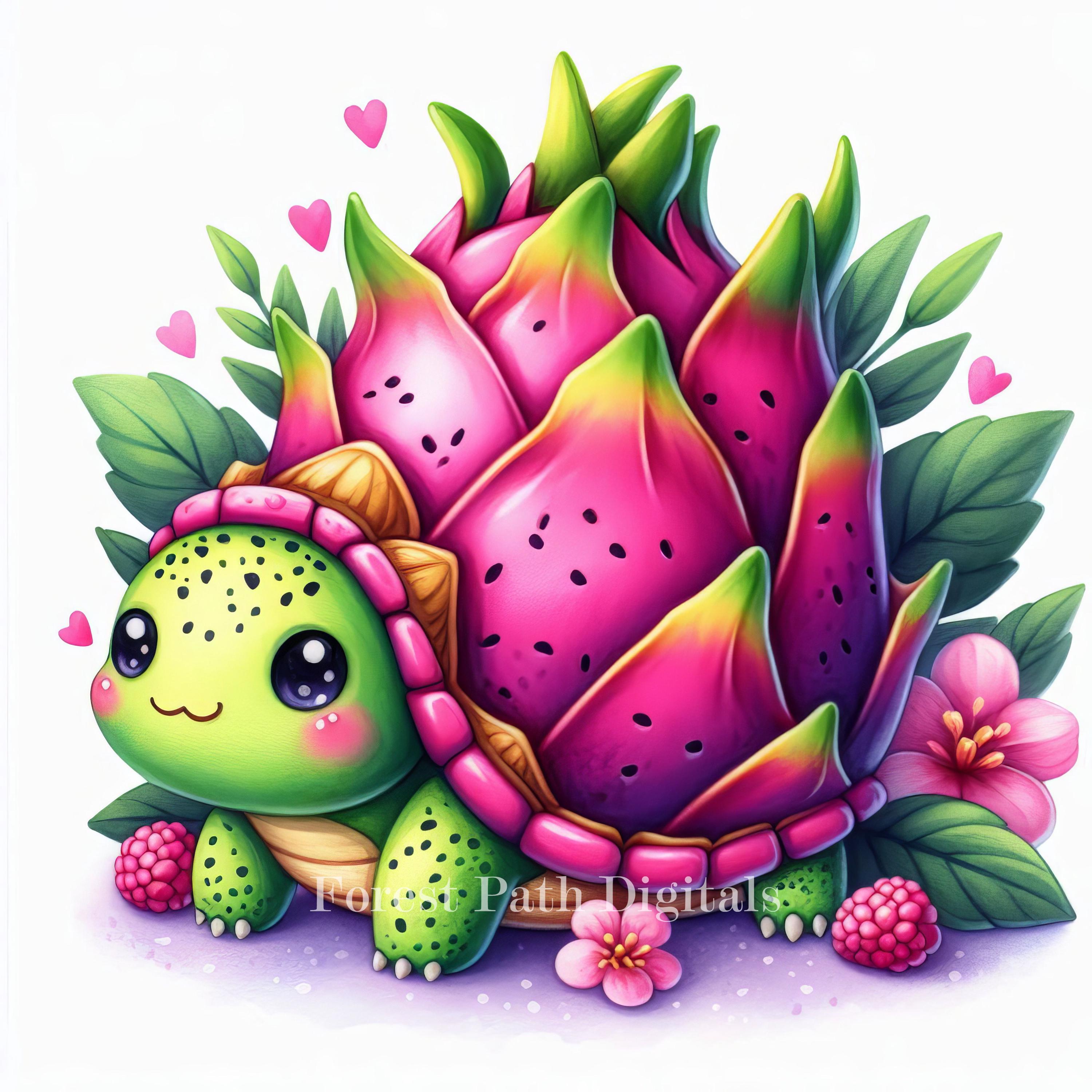 Fruit Turtles - Clip Art Bundle, Digital Download, Digital Files ...