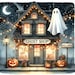 Halloween Ghost Shop - Clip Art Bundle, Digital Files Images Download ...