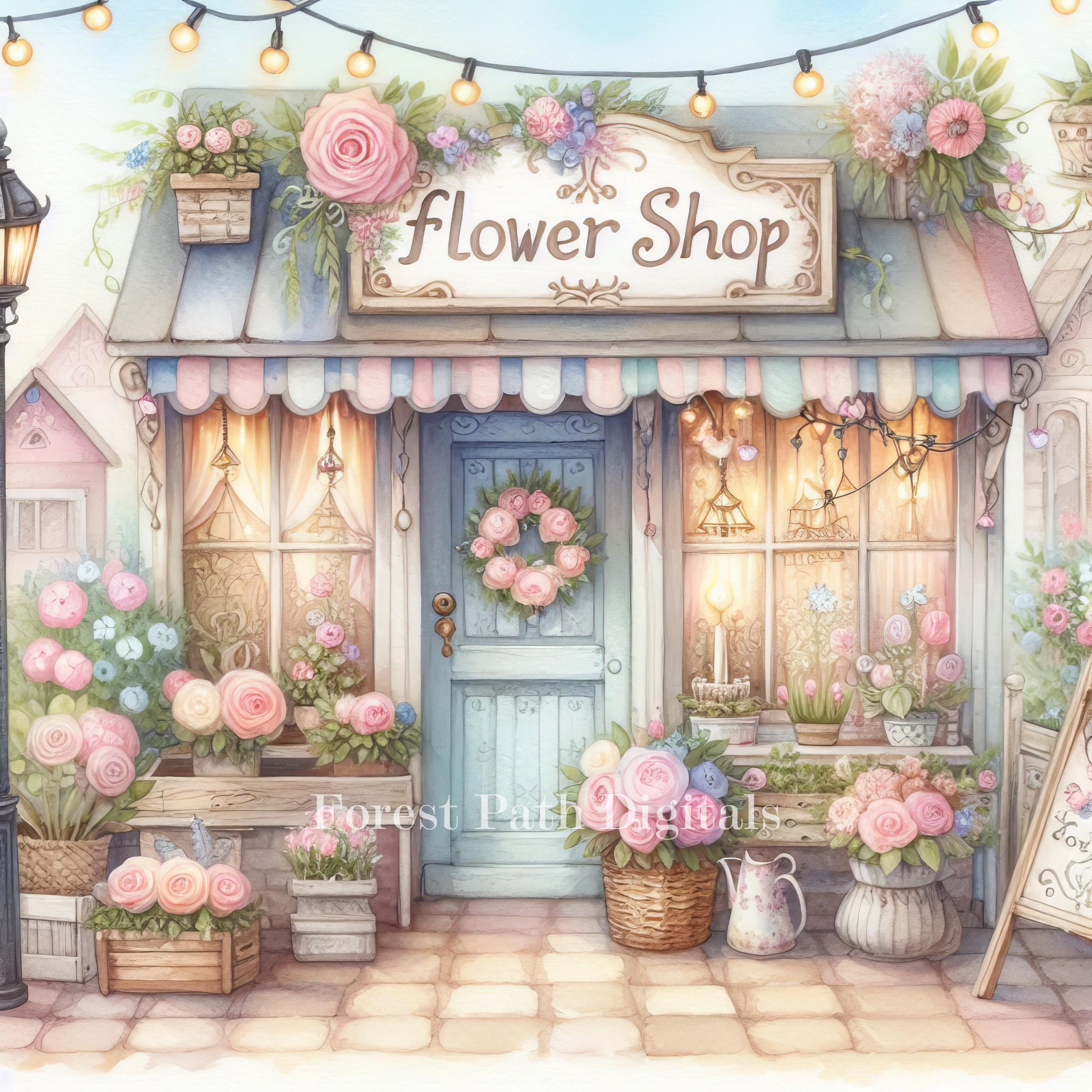 Flower Shop - Clip Art Bundle, Digital Download, Digital Files ...