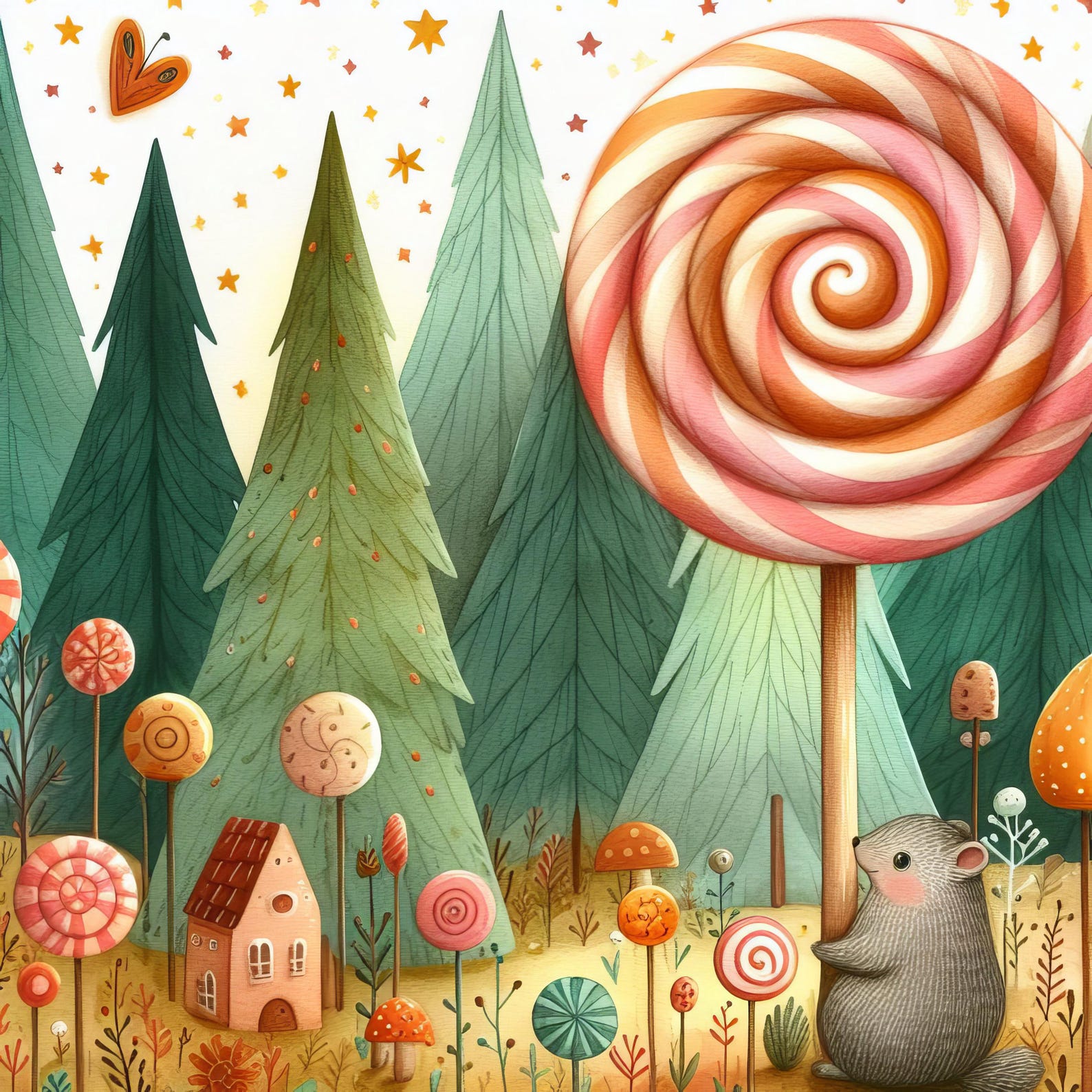 Magical Lollipop Forest - Clip Art Bundle, Digital Download, Digital ...