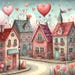 Whimsical Valentine's Day Town - Clip Art Bundle, Digital Download ...