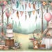 Boho Birthday Dreams Forest- Clip Art Bundle, Digital Download, Digital ...