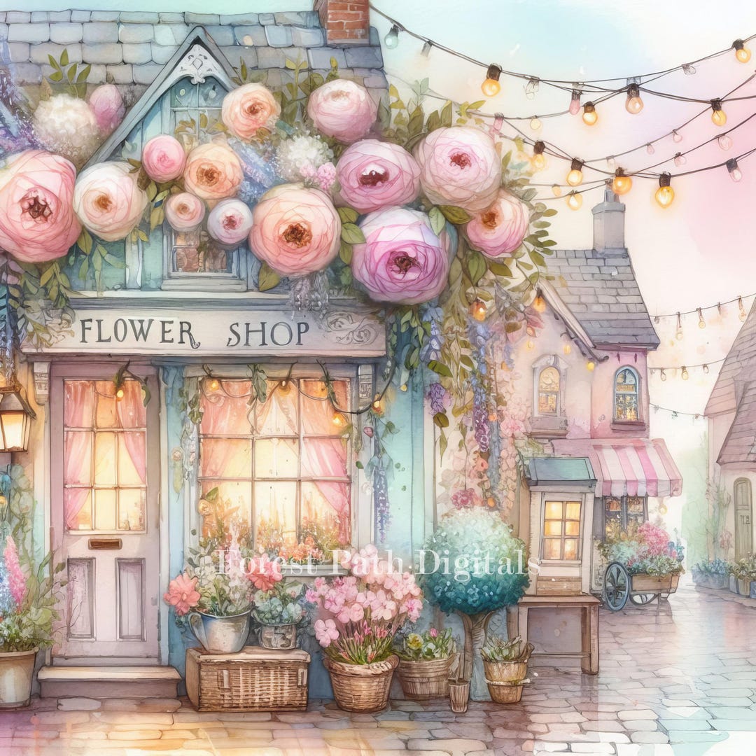 Flower Shop - Clip Art Bundle, Digital Download, Digital Files ...