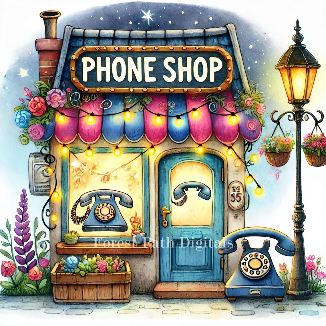 Phone Shop - Clip Art Bundle, Digital Download, Digital Files ...