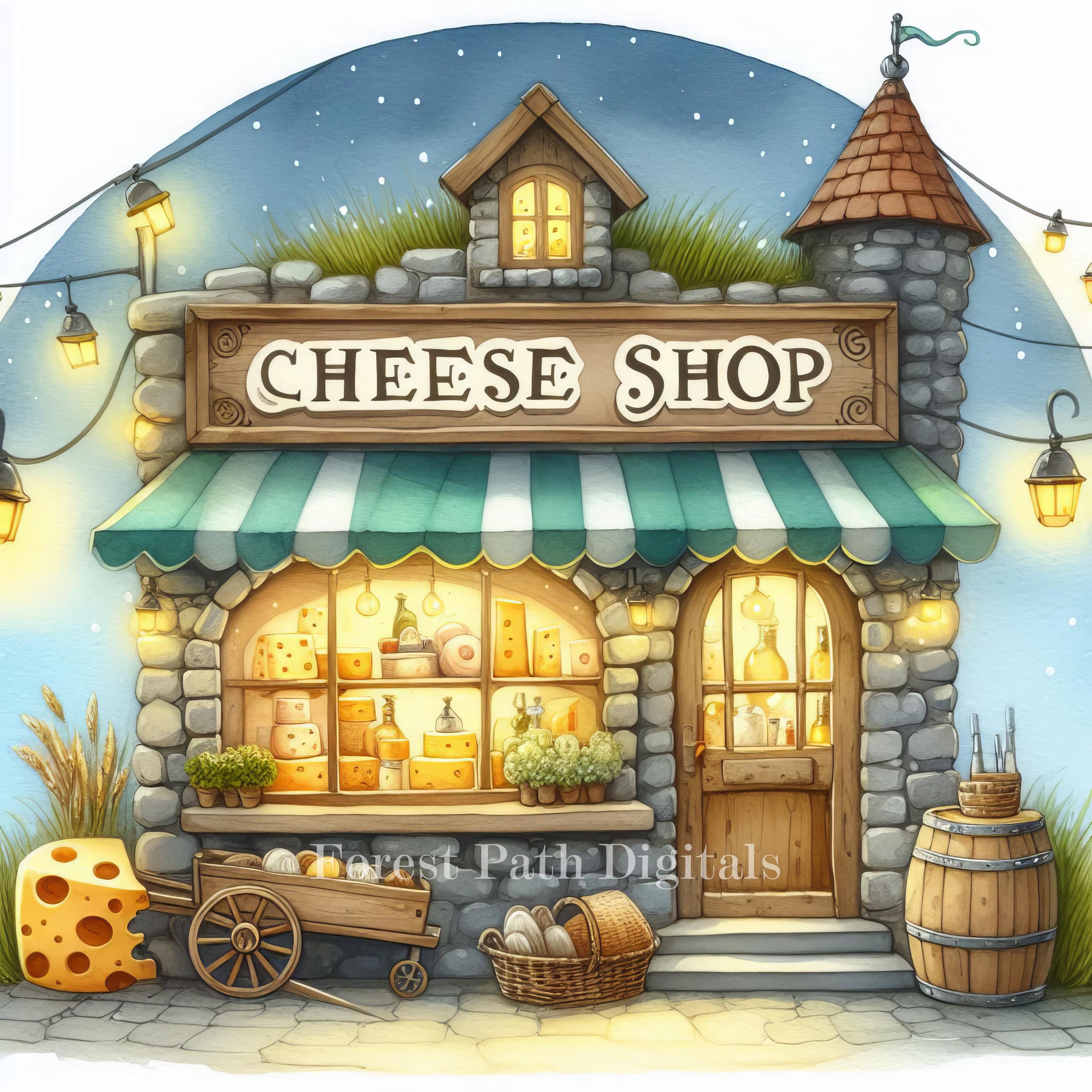 Cheese Shop- Clip Art Bundle, Digital Files Images Download, Whimsical ...