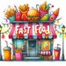 Fast Food Shop - Clip Art Bundle, Digital Download, Digital Files ...