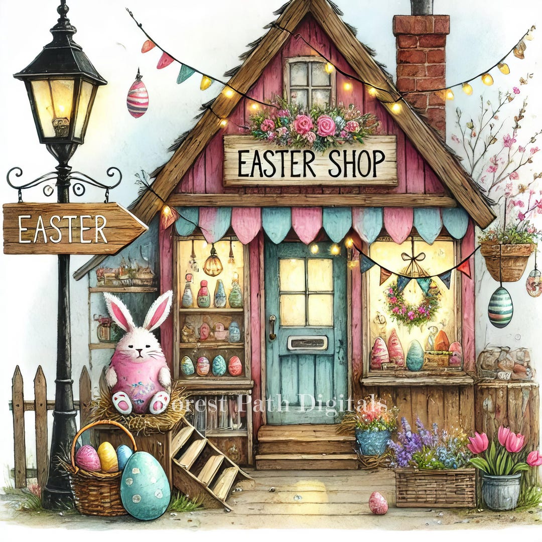Easter Shop - Clip Art Bundle, Digital Download, Digital Files ...