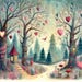 Magical Valentine's Day Forest - Clip Art Bundle, Digital Download ...