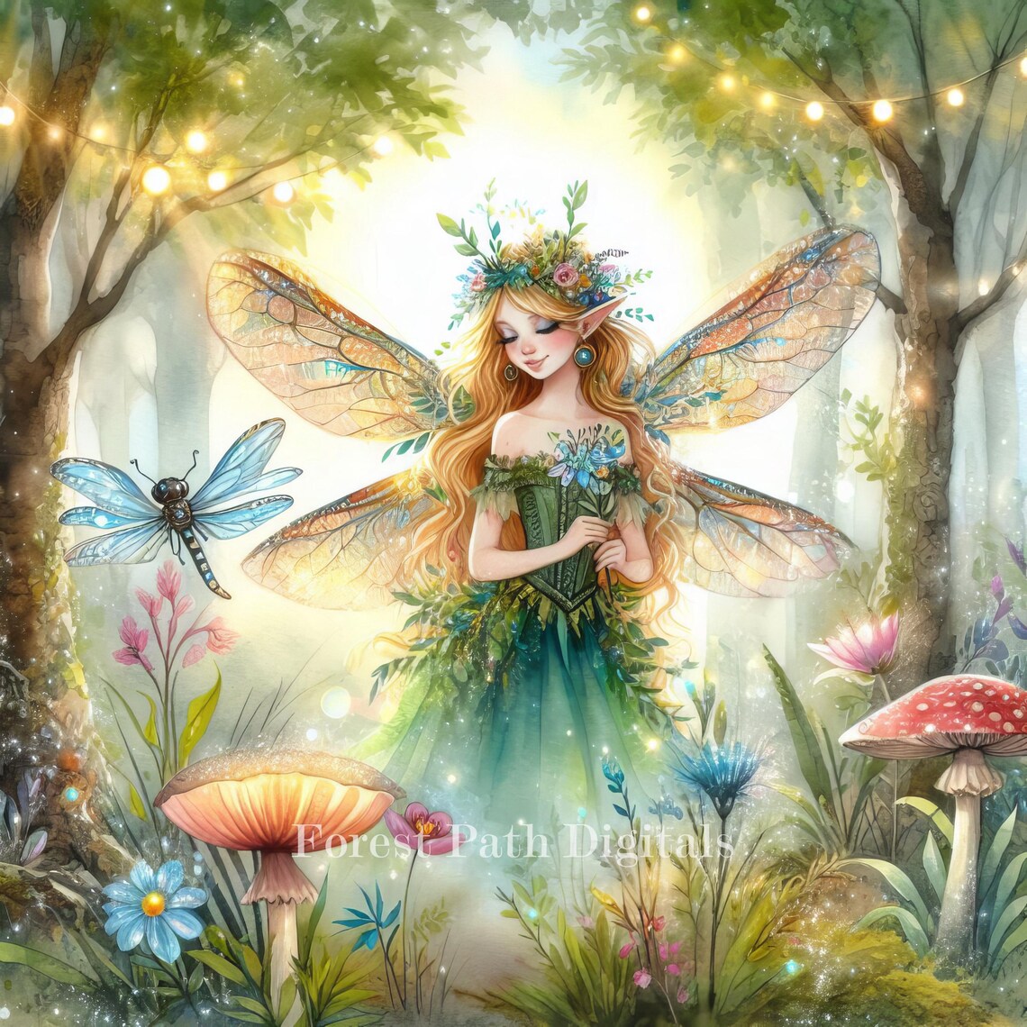 Dragonfly Fairy - Clip Art Bundle, Digital Download, Digital Files ...