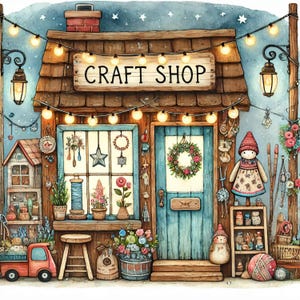 Craft Shop- Clip Art Bundle, Digital Download, Digital Files, Digital ...