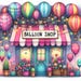 Colorful Balloon Shop - Clip Art Bundle, Digital Download, Digital ...