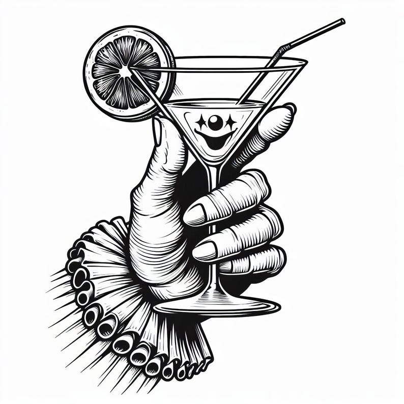 Spooky Martini - Clip Art Bundle, Digital Files Images Download ...