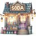 Soda Shop - Clip Art Bundle, Digital Download, Digital Files, Whimsical ...