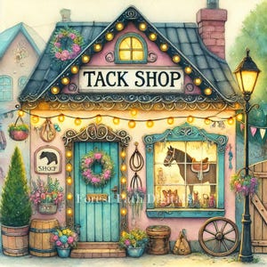 Tack Shop - Clip Art Bundle, Digital Download, Digital Files, Whimsical ...