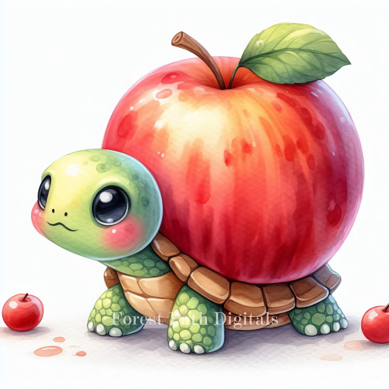 Fruit Turtles - Clip Art Bundle, Digital Download, Digital Files ...
