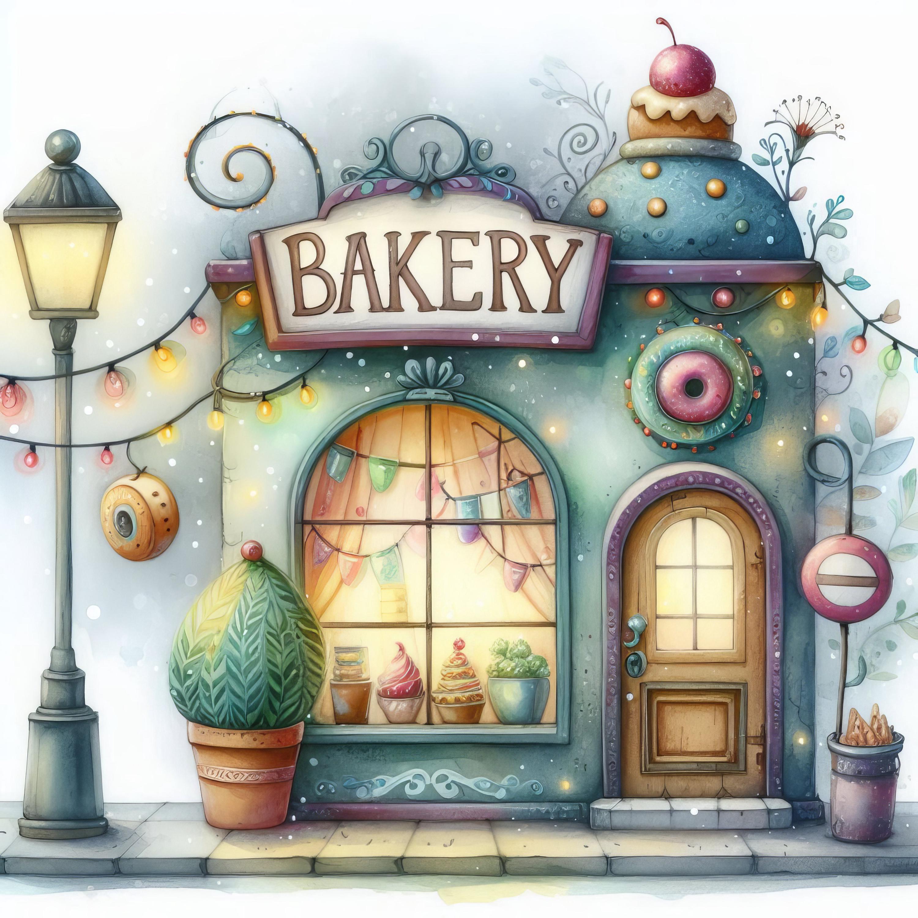 Bakery Shop - Clip Art Bundle, Digital Download Images Files, Whimsical ...