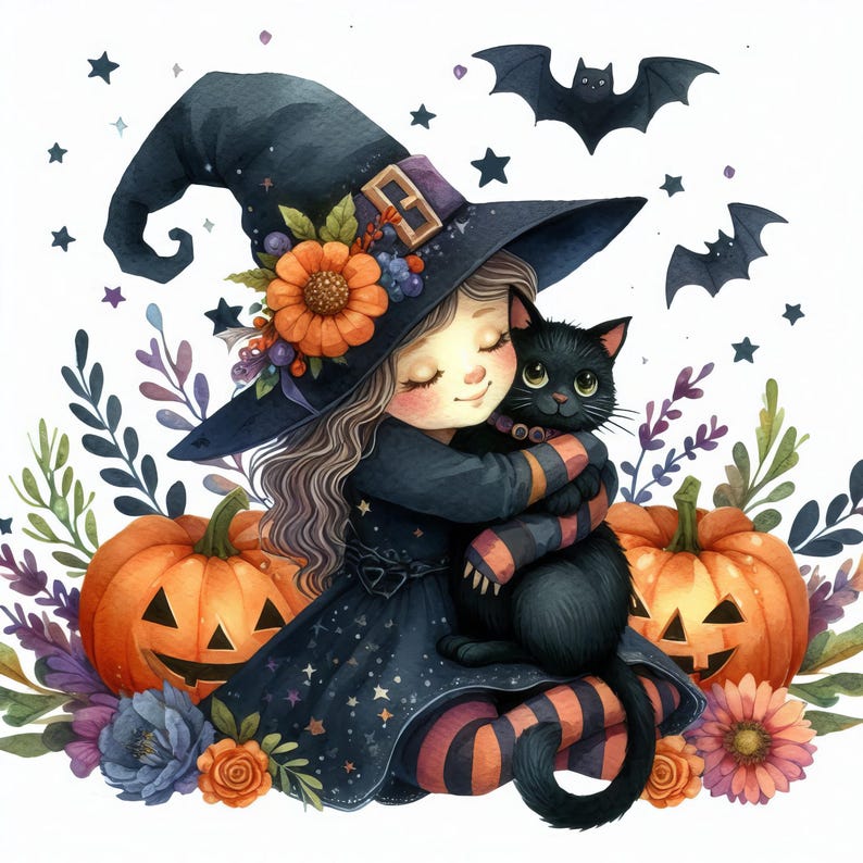 Halloween Hugs - Clip Art Bundle, Digital Download Images Files ...