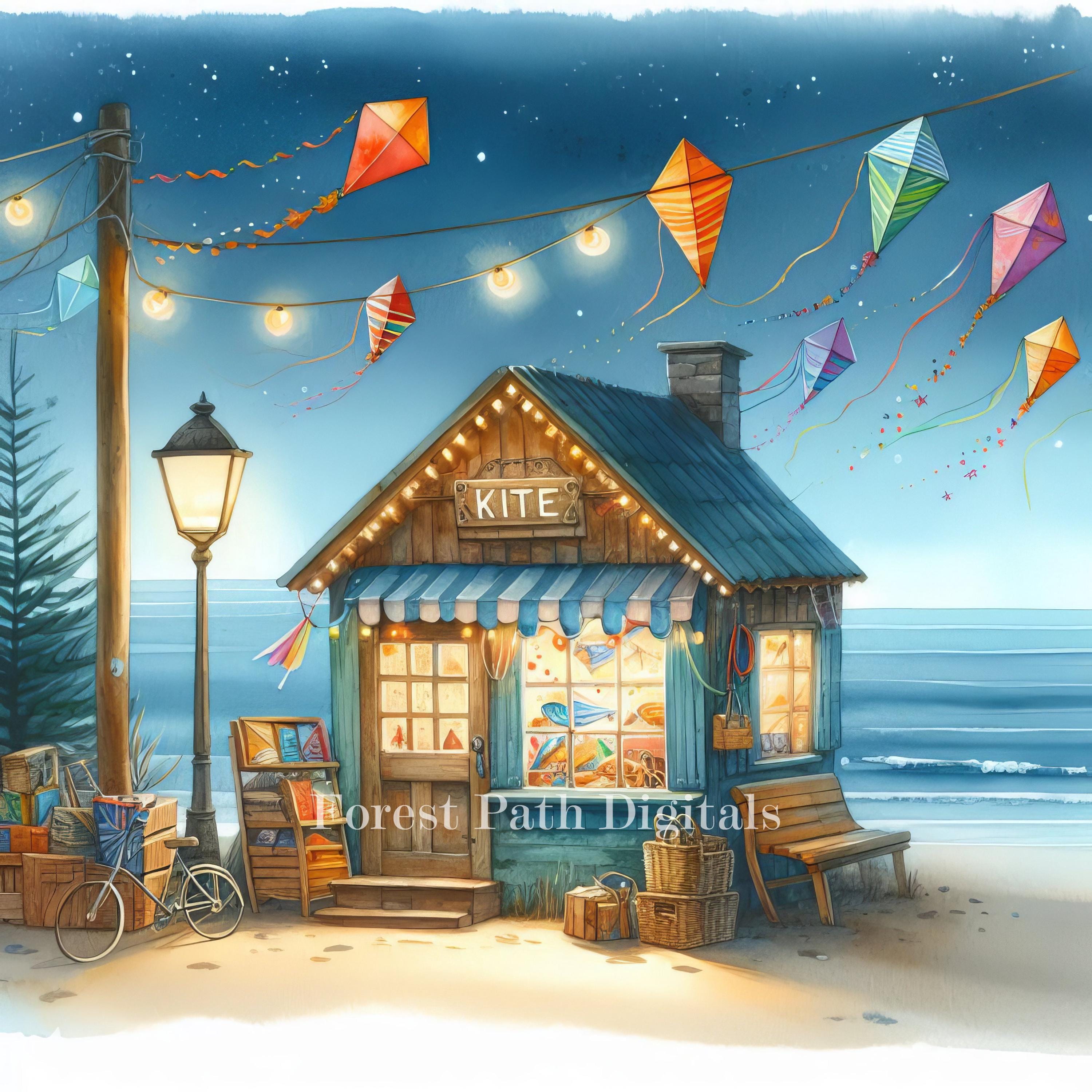 Kite Shop - Clip Art Bundle, Digital Download, Digital Files, Whimsical ...