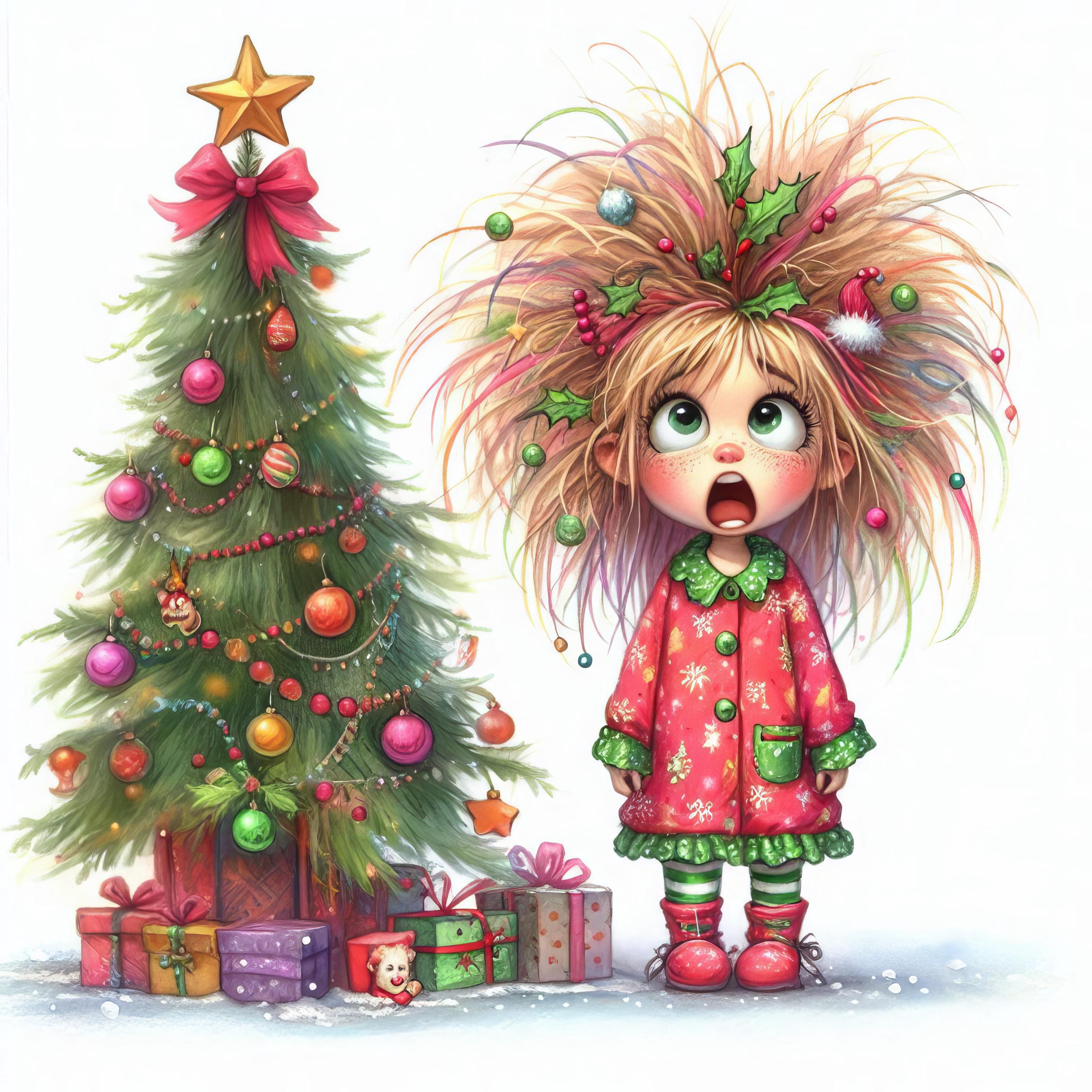 Waiting for Santa Clip Art Bundle, Digital Download, Digital Files ...
